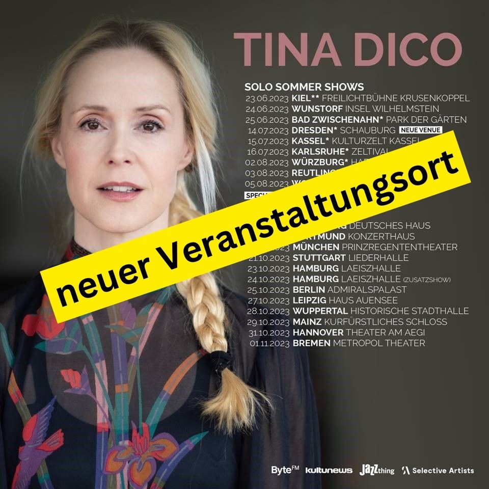 WURDE in die Schauburg VERLEGT! TINA DICO – SOLO 2023 | Konzertplatz ...